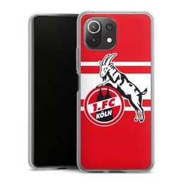 DeinDesign Xiaomi Mi 11 Lite 5G NE Handy Silikon H&uuml;lle Case transparent Handyh&uuml;lle Official Licensed Product Coat Of Arms 1. Fc K&ouml;ln Silikon Case