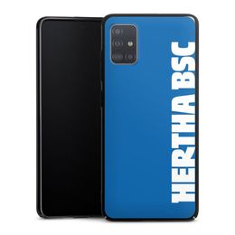 DeinDesign Galaxy A51 Handy Hard Case Schutzh&uuml;lle schwarz Smartphone Backcover Blue Hertha Bsc Soccer Hard Case