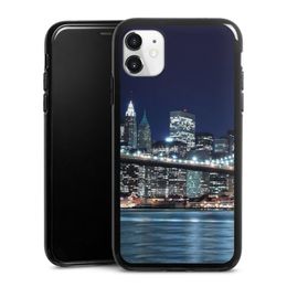 DeinDesign iPhone 11 Handy Silikon H&uuml;lle Case schwarz Handyh&uuml;lle Usa Brooklyn Bridge New York
