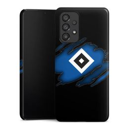 DeinDesign Galaxy A33 5G Handy Premium Case Smartphone Handyh&uuml;lle Schutzh&uuml;lle gl&auml;nzend Official Licensed Product Hsv Hamburger Sv Premium Case
