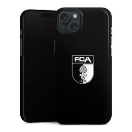 DeinDesign iPhone 15 Plus Handy Premium Case Smartphone Handyh&uuml;lle Schutzh&uuml;lle gl&auml;nzend Logo Official Licensed Product Fc Augsburg Premium Case