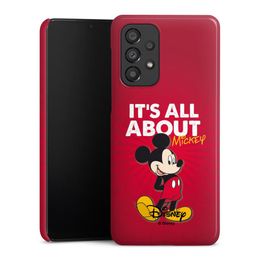 DeinDesign Galaxy A33 5G Handy Premium Case Smartphone Handyh&uuml;lle Schutzh&uuml;lle gl&auml;nzend Disney Mouse Official Licensed Product Premium Case