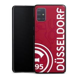 DeinDesign Galaxy A51 Handy Hard Case Schutzh&uuml;lle schwarz Smartphone Backcover Lettering F95 Fortuna D&uuml;sseldorf Hard Case