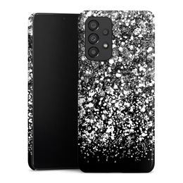 DeinDesign Galaxy A33 5G Handy Premium Case Smartphone Handyh&uuml;lle Schutzh&uuml;lle gl&auml;nzend Muster Glitzer Snowflake Premium Case