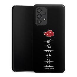 DeinDesign Galaxy A33 5G Handy Premium Case Smartphone Handyh&uuml;lle Schutzh&uuml;lle gl&auml;nzend Official Licensed Product Naruto Shippuden Akatsuki Premium Case