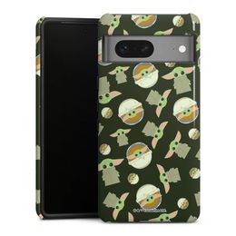 DeinDesign Google Pixel 7 Handy Panzer Handyh&uuml;lle robuste Outdoor H&uuml;lle Schutzh&uuml;lle gl&auml;nzend Official Licensed Product Star Wars Muster Baby Yoda Tough Case