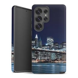 DeinDesign Galaxy S25 Ultra Handy Panzer Handyh&uuml;lle robuste Outdoor H&uuml;lle Schutzh&uuml;lle gl&auml;nzend Usa Brooklyn Bridge New York Tough Case
