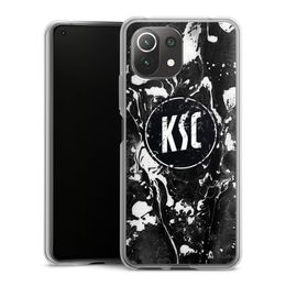 DeinDesign Xiaomi Mi 11 Lite 5G NE Handy Silikon H&uuml;lle Case transparent Handyh&uuml;lle Official Licensed Product Ksc Karlsruher Sc Silikon Case