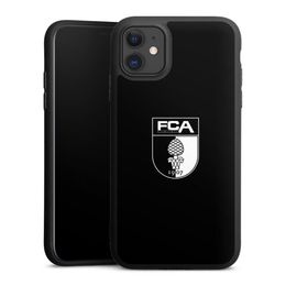 DeinDesign iPhone 11 Handy Premium Silikon H&uuml;lle Handyh&uuml;lle schwarz Case Logo Official Licensed Product Fc Augsburg Silikon Premium Case