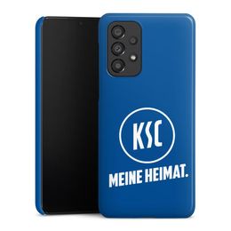 DeinDesign Galaxy A33 5G Handy Premium Case Smartphone Handyh&uuml;lle Schutzh&uuml;lle gl&auml;nzend Karlsruher Sc Statement Ksc Premium Case
