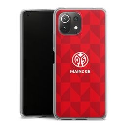 DeinDesign Xiaomi Mi 11 Lite 5G NE Handy Silikon H&uuml;lle Case transparent Handyh&uuml;lle Official Licensed Product Merchandise Mainz 05 Silikon Case