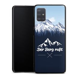 DeinDesign Galaxy A51 Handy Hard Case Schutzh&uuml;lle schwarz Smartphone Backcover Wanderlust Sky Mountain Hard Case