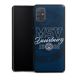 DeinDesign Galaxy A51 Handy Hard Case Schutzh&uuml;lle schwarz Smartphone Backcover Soccer Merchandise Msv Duisburg Hard Case