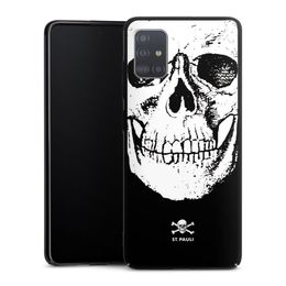 DeinDesign Galaxy A51 Handy Hard Case Schutzh&uuml;lle schwarz Smartphone Backcover Totenkopf Fc St. Pauli Official Licensed Product Hard Case