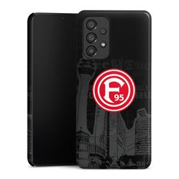 DeinDesign Galaxy A33 5G Handy Premium Case Smartphone Handyh&uuml;lle Schutzh&uuml;lle gl&auml;nzend Logo Official Licensed Product Fortuna D&uuml;sseldorf Premium Case