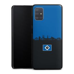 DeinDesign Galaxy A51 Handy Hard Case Schutzh&uuml;lle schwarz Smartphone Backcover Hsv Skyline Hamburg Hard Case