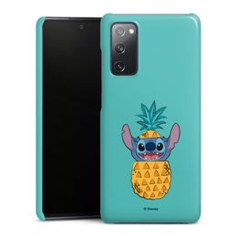 DeinDesign Galaxy S20 FE Handy Premium Case Smartphone Handyh&uuml;lle Schutzh&uuml;lle gl&auml;nzend Pineapple Lilo & Stitch Disney Premium Case