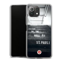 DeinDesign Xiaomi Mi 11 Lite 5G NE Handy Silikon H&uuml;lle Case transparent Handyh&uuml;lle Fc St. Pauli Official Licensed Product Merchandise Silikon Case