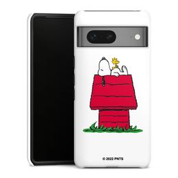 DeinDesign Google Pixel 7 Handy Panzer Handyh&uuml;lle robuste Outdoor H&uuml;lle Schutzh&uuml;lle gl&auml;nzend Snoopy Peanuts Official Licensed Product Tough Case