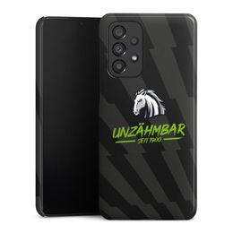 DeinDesign Galaxy A33 5G Handy Premium Case Smartphone Handyh&uuml;lle Schutzh&uuml;lle gl&auml;nzend Official Licensed Product Borussia M&ouml;nchengladbach Horse Premium Case