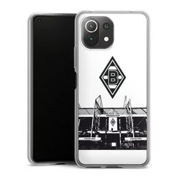 DeinDesign Xiaomi Mi 11 Lite 5G NE Handy Silikon H&uuml;lle Case transparent Handyh&uuml;lle Borussia M&ouml;nchengladbach Die Fohlen Stadium Silikon Case