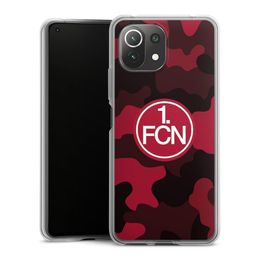DeinDesign Xiaomi Mi 11 Lite 5G NE Handy Silikon H&uuml;lle Case transparent Handyh&uuml;lle Logo 1. Fc N&uuml;rnberg 1. Fcn Silikon Case