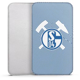 DeinDesign iPhone 16 Pro Max Handy H&uuml;lle Tasche Sleeve Socke Schutzh&uuml;lle Bundesliga Stripes Fc Schalke 04 Sleeve