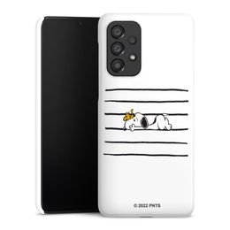 DeinDesign Galaxy A33 5G Handy Premium Case Smartphone Handyh&uuml;lle Schutzh&uuml;lle gl&auml;nzend Snoopy Peanuts Dog Premium Case