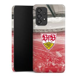 DeinDesign Galaxy A33 5G Handy Premium Case Smartphone Handyh&uuml;lle Schutzh&uuml;lle gl&auml;nzend Vfb Stuttgart Stadium Official Licensed Product Premium Case
