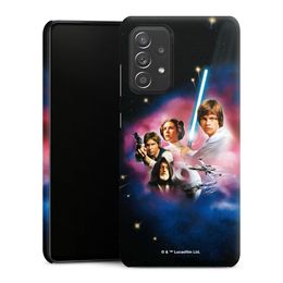 DeinDesign Galaxy A52s 5G Handy Premium Case Smartphone Handyh&uuml;lle Schutzh&uuml;lle matt Star Wars Merchandise Lightsaber Premium Case
