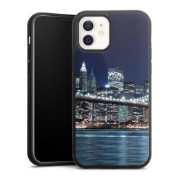 DeinDesign iPhone 12 Handy Gallery Case Handyh&uuml;lle 9H Geh&auml;rtetes Glas R&uuml;ckseite H&uuml;lle Usa Brooklyn Bridge New York Gallery Case