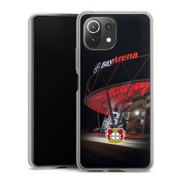 DeinDesign Xiaomi Mi 11 Lite 5G NE Handy Silikon H&uuml;lle Case transparent Handyh&uuml;lle Bayer 04 Leverkusen Stadium Official Licensed Product Silikon Case