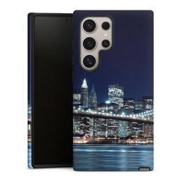DeinDesign Galaxy S24 Ultra Handy Panzer Handyh&uuml;lle robuste Outdoor H&uuml;lle Schutzh&uuml;lle matt Usa Brooklyn Bridge New York Tough Case