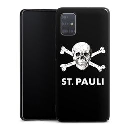 DeinDesign Galaxy A51 Handy Hard Case Schutzh&uuml;lle schwarz Smartphone Backcover Totenkopf Fc St. Pauli Official Licensed Product Hard Case