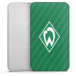 DeinDesign iPhone 16 Pro Max Handy H&uuml;lle Tasche Sleeve Socke Schutzh&uuml;lle Carbon Official Licensed Product Sv Werder Bremen Sleeve