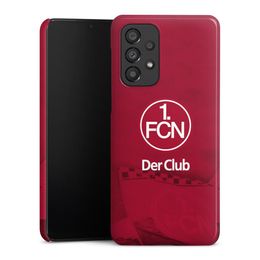 DeinDesign Galaxy A33 5G Handy Premium Case Smartphone Handyh&uuml;lle Schutzh&uuml;lle gl&auml;nzend Official Licensed Product Bundesliga 1. Fc N&uuml;rnberg Premium Case