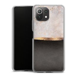 DeinDesign Xiaomi Mi 11 Lite 5G NE Handy Silikon H&uuml;lle Case transparent Handyh&uuml;lle Abstract Black & White Trends Silikon Case