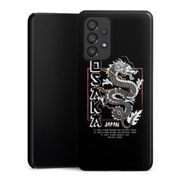 DeinDesign Galaxy A33 5G Handy Premium Case Smartphone Handyh&uuml;lle Schutzh&uuml;lle gl&auml;nzend Japan Ocean Dragon Premium Case