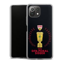 DeinDesign Xiaomi Mi 11 Lite 5G NE Handy Silikon H&uuml;lle Case transparent Handyh&uuml;lle Vfb Stuttgart Trophy Official Licensed Product Silikon Case