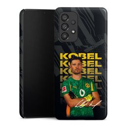 DeinDesign Galaxy A33 5G Handy Premium Case Smartphone Handyh&uuml;lle Schutzh&uuml;lle gl&auml;nzend Bvb Gregor Kobel Borussia Dortmund Premium Case