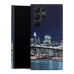 DeinDesign Galaxy S23 Ultra Handy Premium Case Smartphone Handyh&uuml;lle Schutzh&uuml;lle matt Usa Brooklyn Bridge New York Premium Case