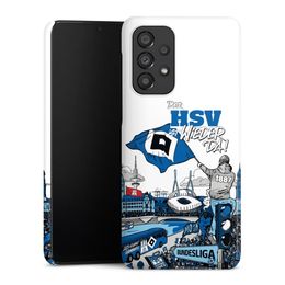 DeinDesign Galaxy A33 5G Handy Premium Case Smartphone Handyh&uuml;lle Schutzh&uuml;lle gl&auml;nzend Hamburger Sv Official Licensed Product Ascent Premium Case