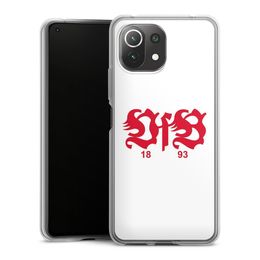 DeinDesign Xiaomi Mi 11 Lite 5G NE Handy Silikon H&uuml;lle Case transparent Handyh&uuml;lle Vfb Stuttgart Lettering Official Licensed Product Silikon Case