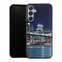 DeinDesign Galaxy A25 5G Handy Silikon H&uuml;lle Case schwarz Handyh&uuml;lle Usa Brooklyn Bridge New York