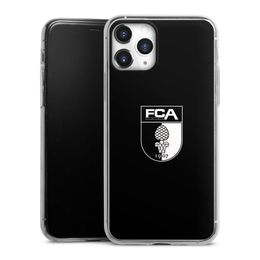 DeinDesign iPhone 11 Pro Handy Slim Case Silikon Handyh&uuml;lle transparent H&uuml;lle extra d&uuml;nn Logo Official Licensed Product Fc Augsburg Silikon Slim Case