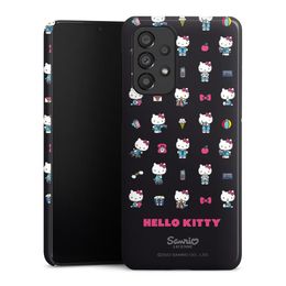 DeinDesign Galaxy A33 5G Handy Premium Case Smartphone Handyh&uuml;lle Schutzh&uuml;lle gl&auml;nzend Kindheit Merchandise Hello Kitty Premium Case