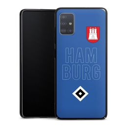 DeinDesign Galaxy A51 Handy Hard Case Schutzh&uuml;lle schwarz Smartphone Backcover Official Licensed Product Hamburg Hamburger Sv Hard Case