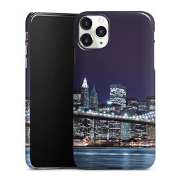 DeinDesign iPhone 11 Pro Max Handy Premium Case Smartphone Handyh&uuml;lle Schutzh&uuml;lle gl&auml;nzend Usa Brooklyn Bridge New York Premium Case