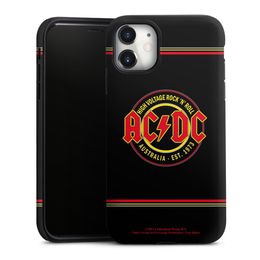 DeinDesign iPhone 11 Handy Panzer Handyh&uuml;lle robuste Outdoor H&uuml;lle Schutzh&uuml;lle matt Acdc Logo Merchandise Tough Case