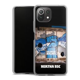 DeinDesign Xiaomi Mi 11 Lite 5G NE Handy Silikon H&uuml;lle Case transparent Handyh&uuml;lle Wall Hertha Bsc Official Licensed Product Silikon Case